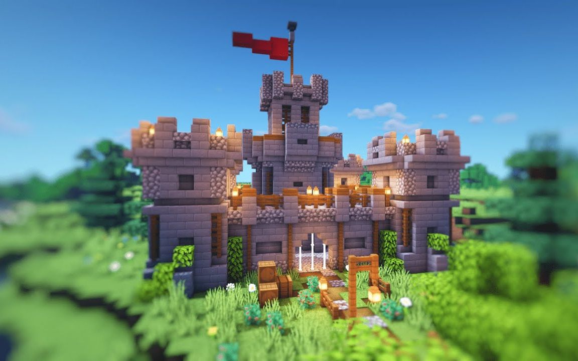 【建筑教程】带你建造一个小型生存向城堡!
