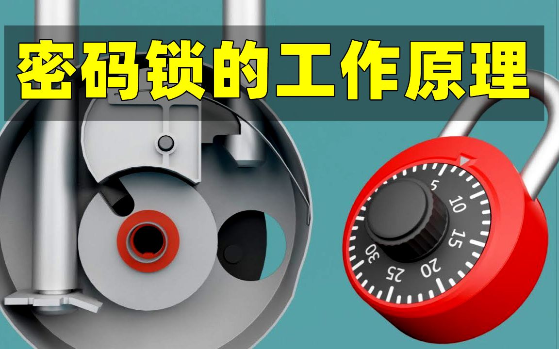 豁然开朗,3D动画展示密码锁的工作原理!