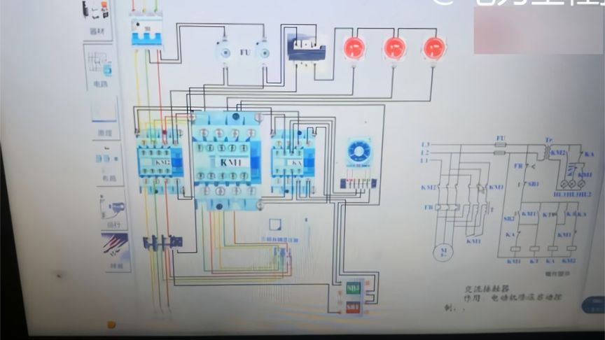 电工仿真软件——自耦变压器降压启动原理