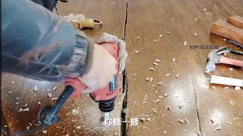 桌子开裂这么大也能修复!