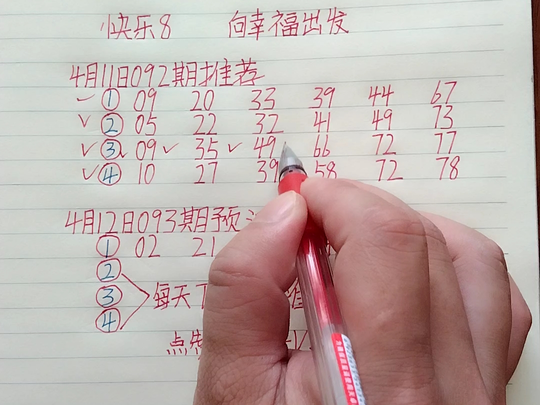 快乐8 专家最新分析预测推荐 093期