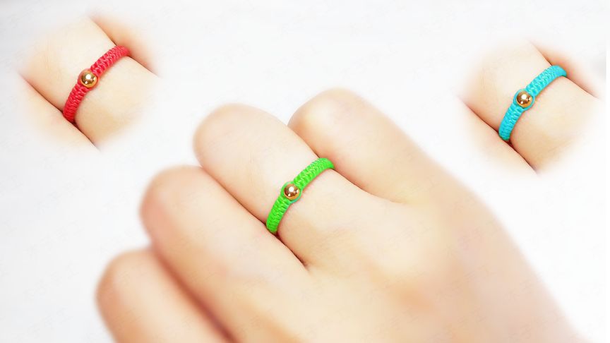 仅需4分钟,你也能学会这款红绳戒指,关键是漂亮