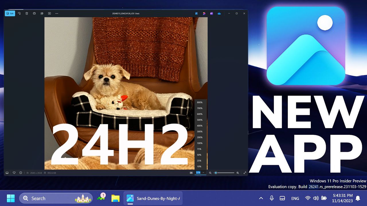 ...微软发布 Windows 11 24H2 最新版 Photos 原生应用照片更新:查看器...