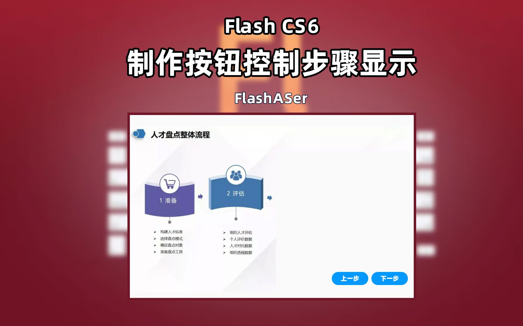 Flash CS6制作按钮控制步骤显示(AS3)