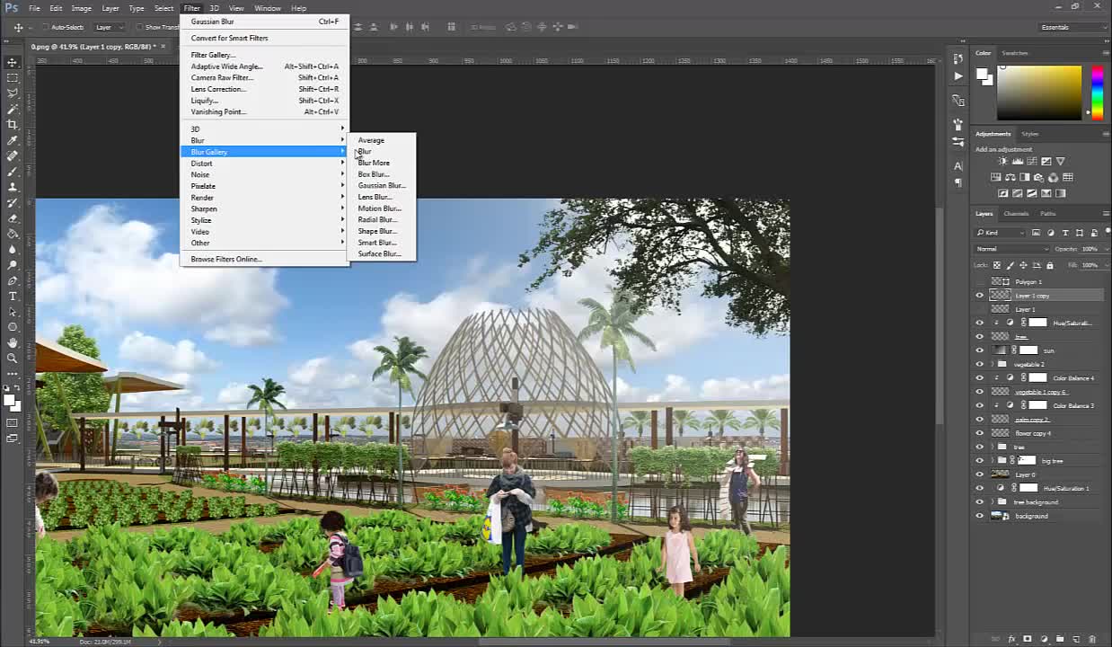 【油管搬运】【建筑人的干货】效果图里的菜园渲染咋弄 Photoshop ...