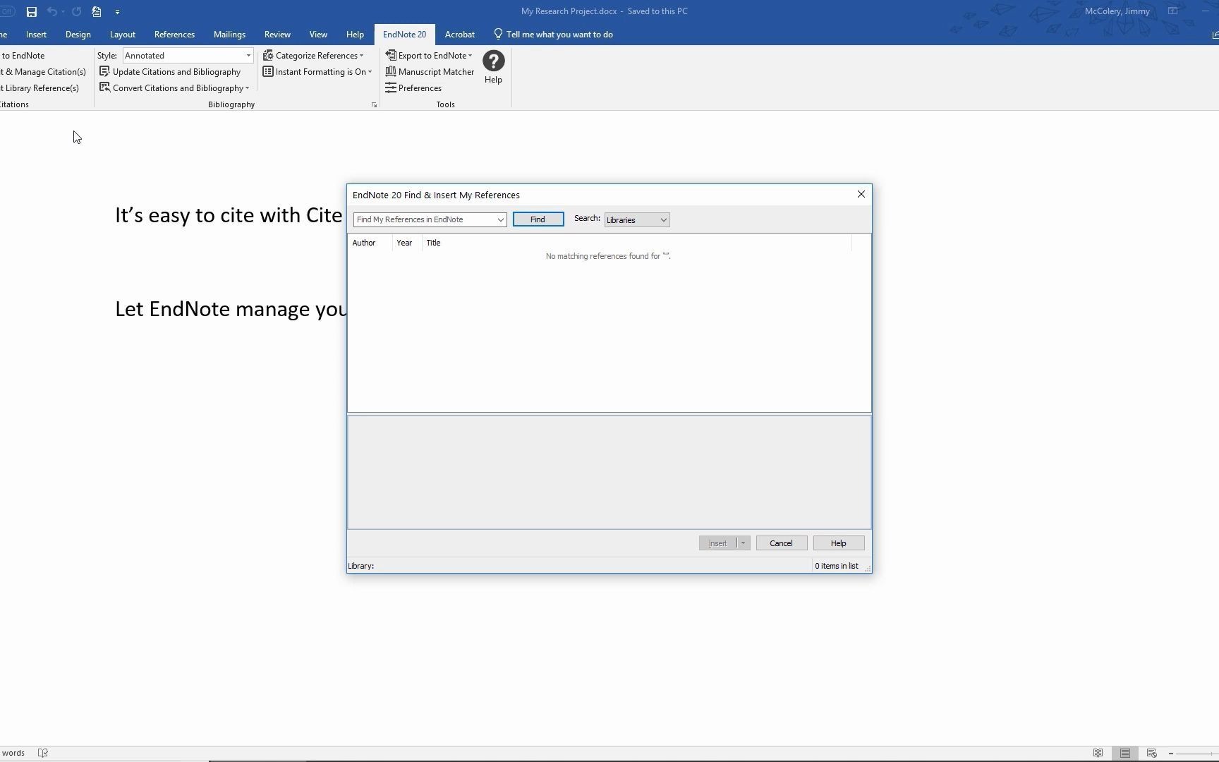 七分钟掌握EndNote20 教程 How to use EndNote 20 in seven minutes ...