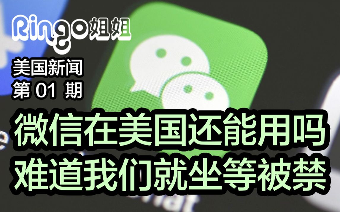【Ringo姐姐】微信在美国真的被禁了吗?我们只能坐等被禁吗?【美国...