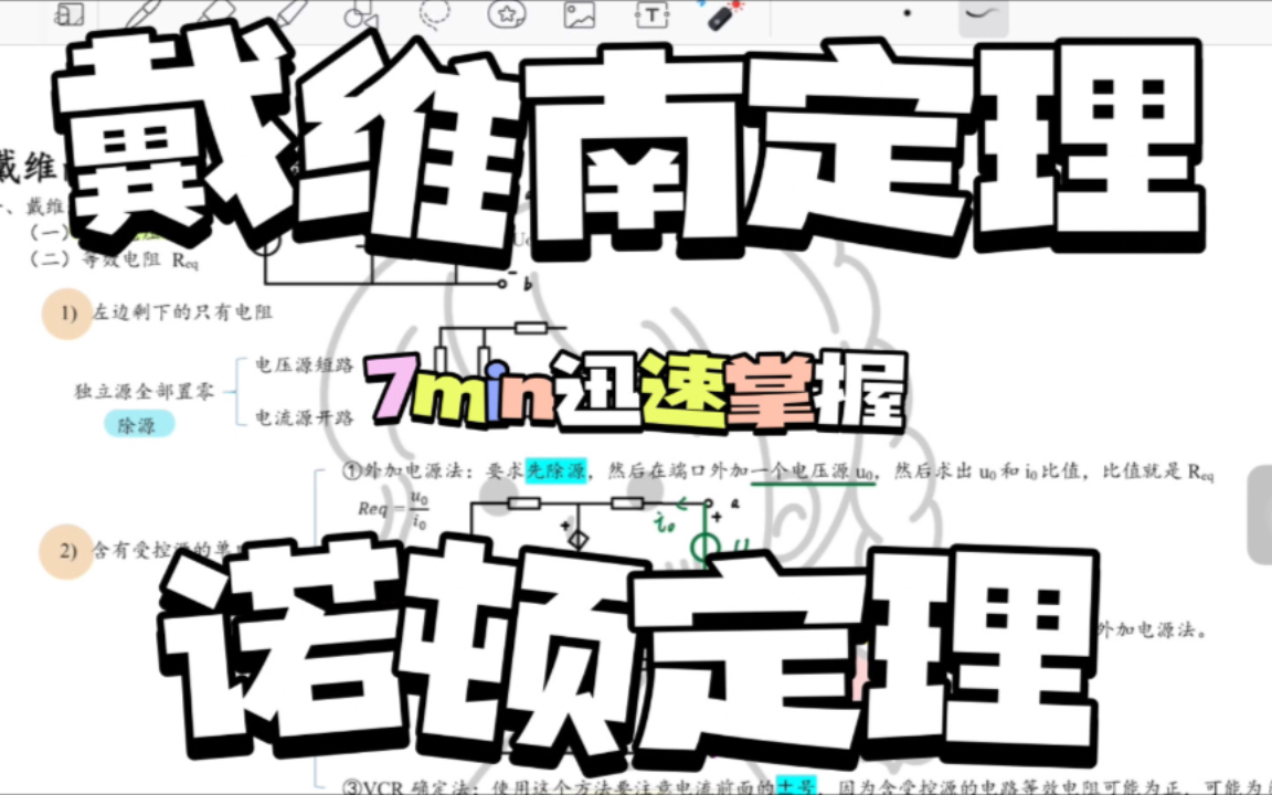 戴维南定理和诺顿定理知识点总结大全