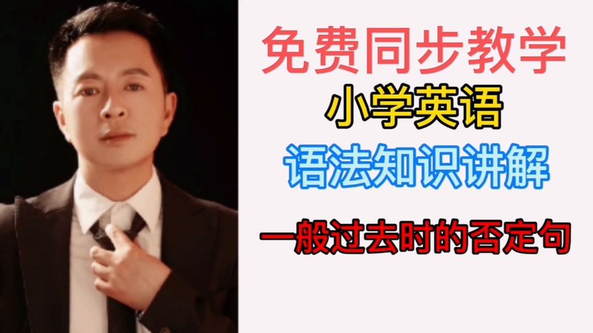 一般过去时的否定句-小学英语语法知识讲解