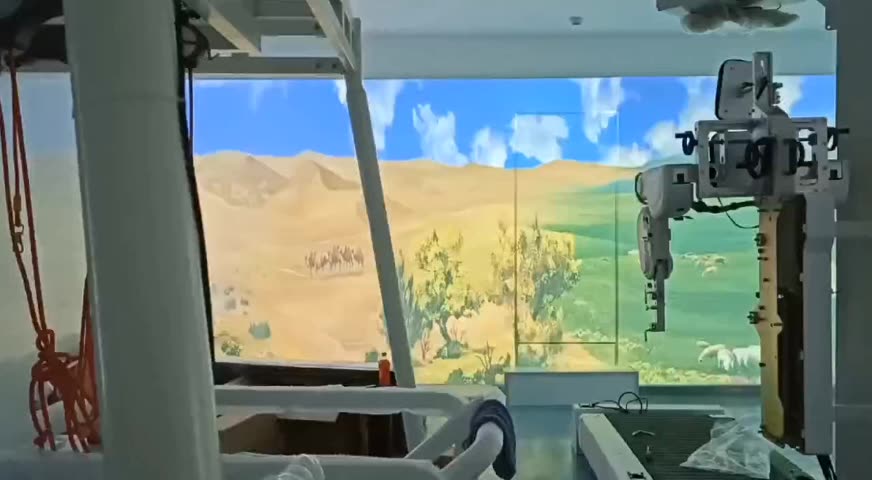 殷行社区医院康复室沉浸式投影 多通道投影融合 展厅投影 大屏投影