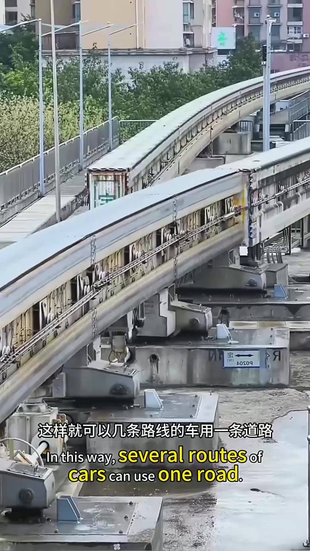 原来地铁轨道是这样变换的。