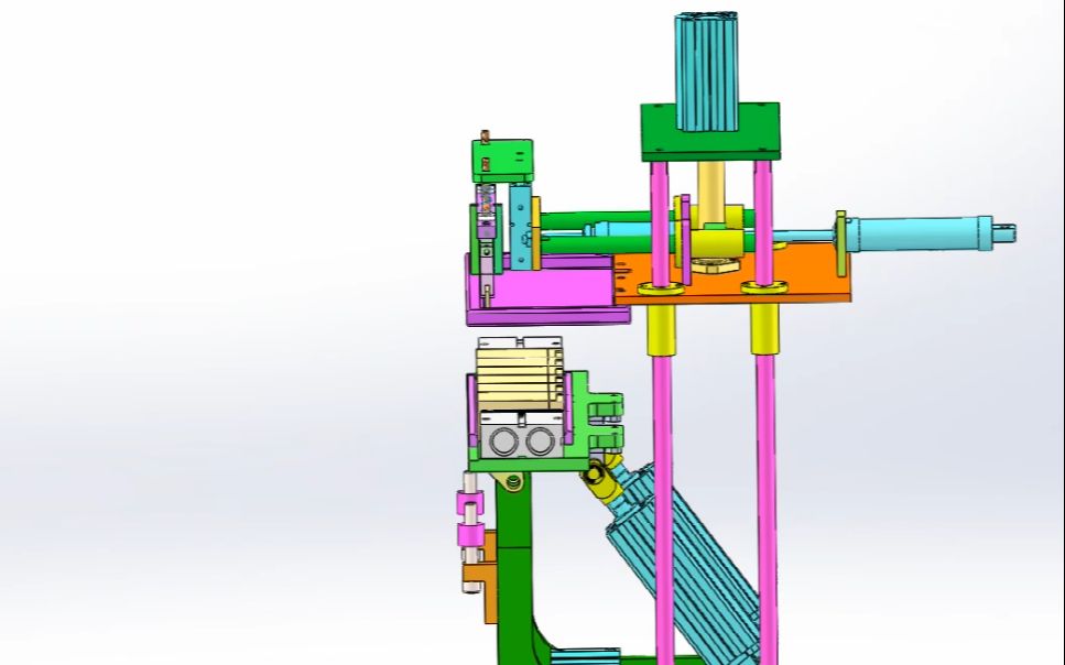 ...电池侧面logo制作全自动丝印机】【积放线滚筒的运用】!SolidWorks...