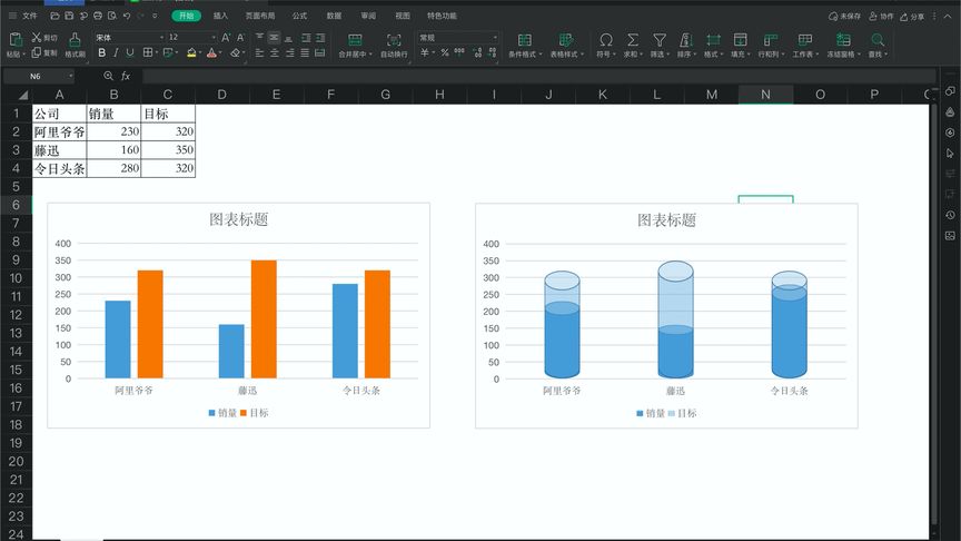 【WPS丨Excel】柱形图美化成圆柱体