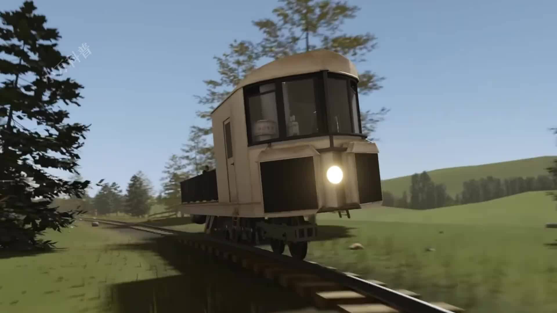 单轨火车 100多年前的单轨火车是怎么运行的呢?