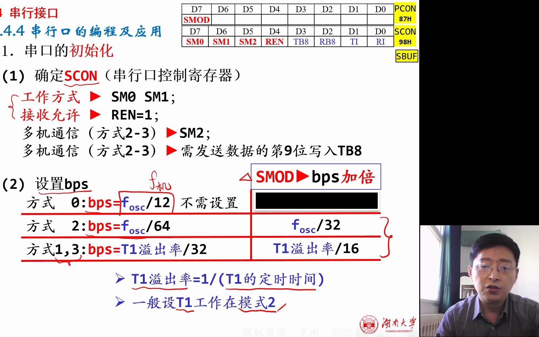 《微机原理》4.4(3) 串口(3)串口的编程及应用