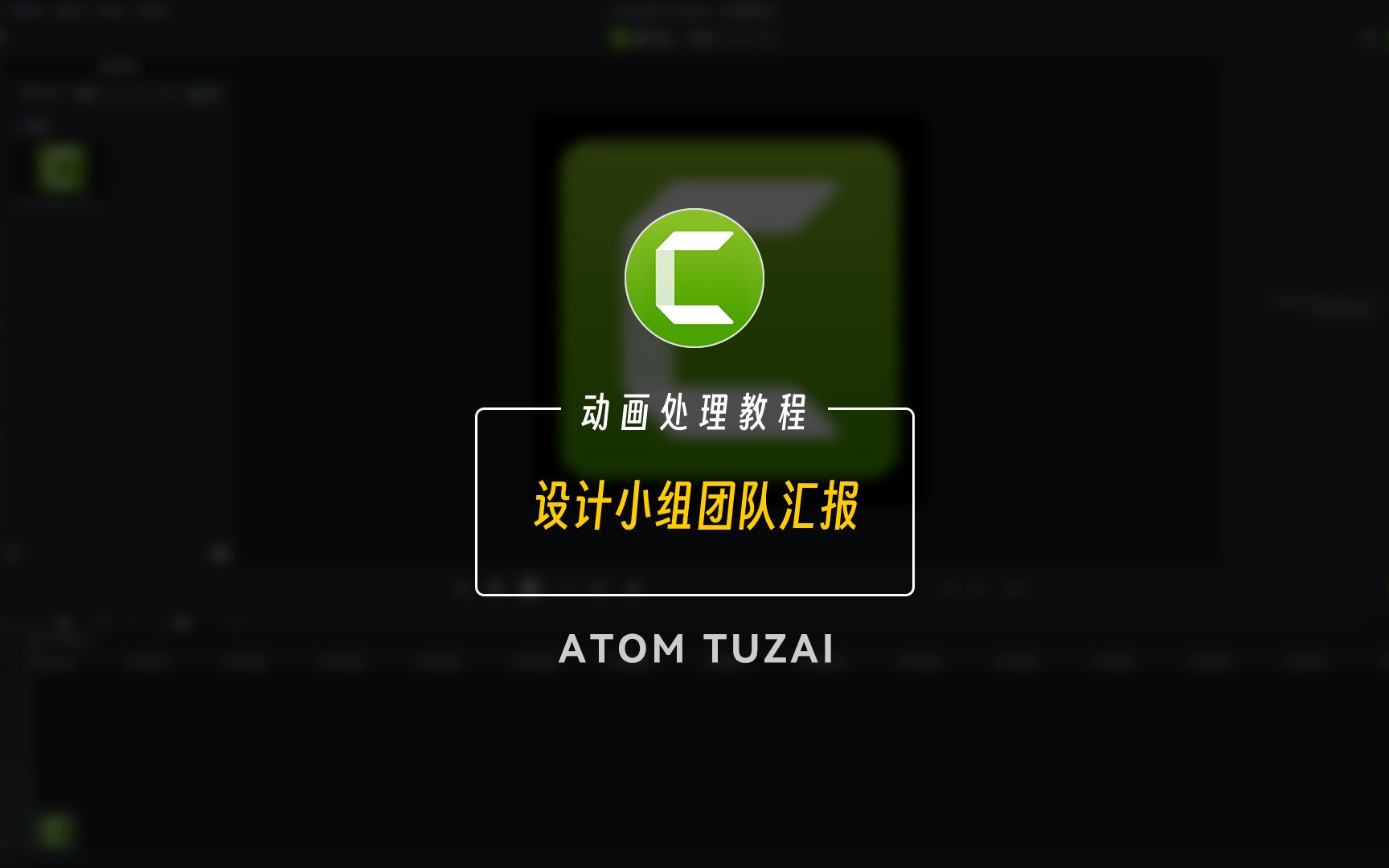 设计小组团队汇报-Camtasia动画制作作品