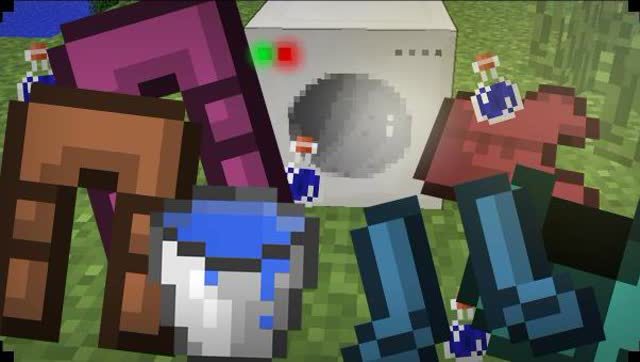 我的世界基岩版家具模组,洗衣扫地晒衣服都行