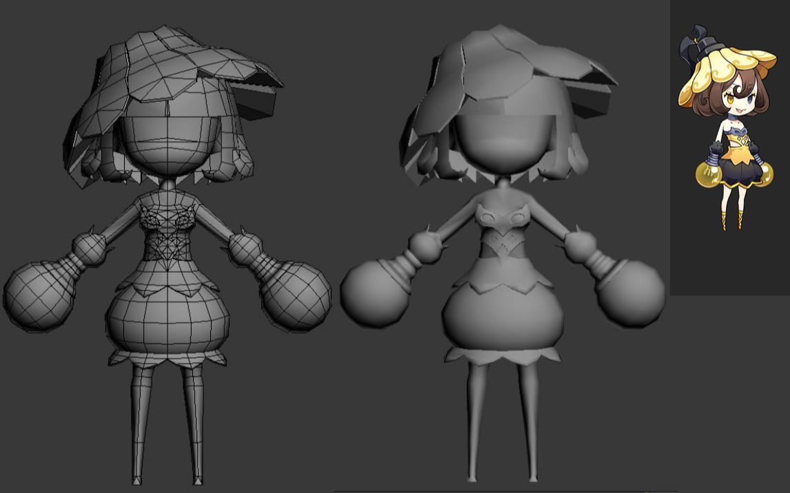 【3dmax建模】游戏卡通人物制作,超详细的角色布线教程