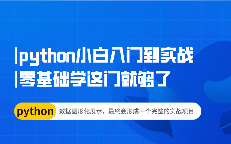 python小白入门到实战,零基础学这门就够了【全网最强教程】