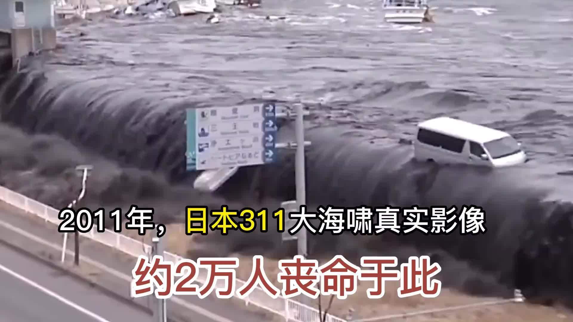 2011年日本311大海啸真实影像,约2万人丧命于此