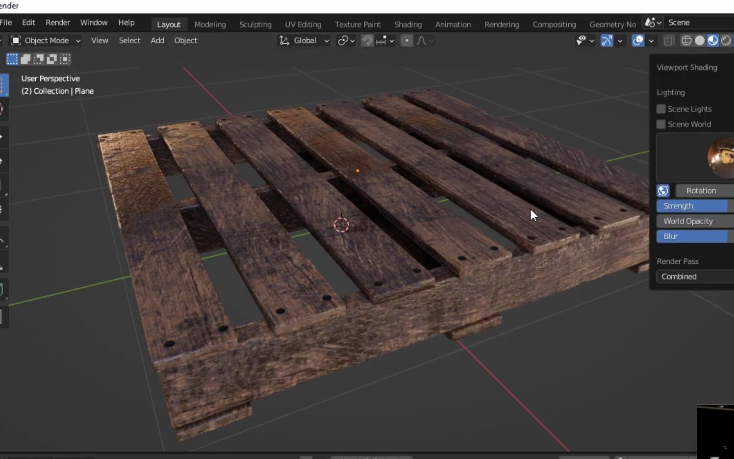 【blender建模】木板建模和上材质
