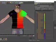 C4D R19新功能09.用改进的加权重的方法绑定你的人物动画