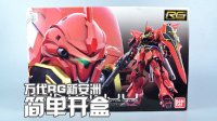 【评头论足简单开盒】万代 RG 新安洲 高达模型板件属性