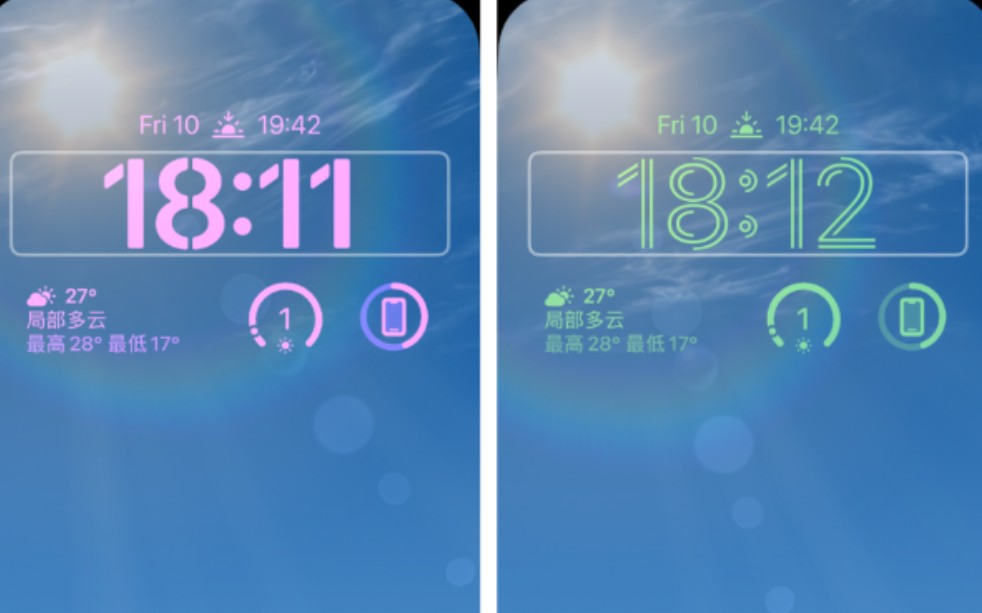 iOS 16锁屏上的时间样式也支持自定义了,能换字体、也能选择自己...