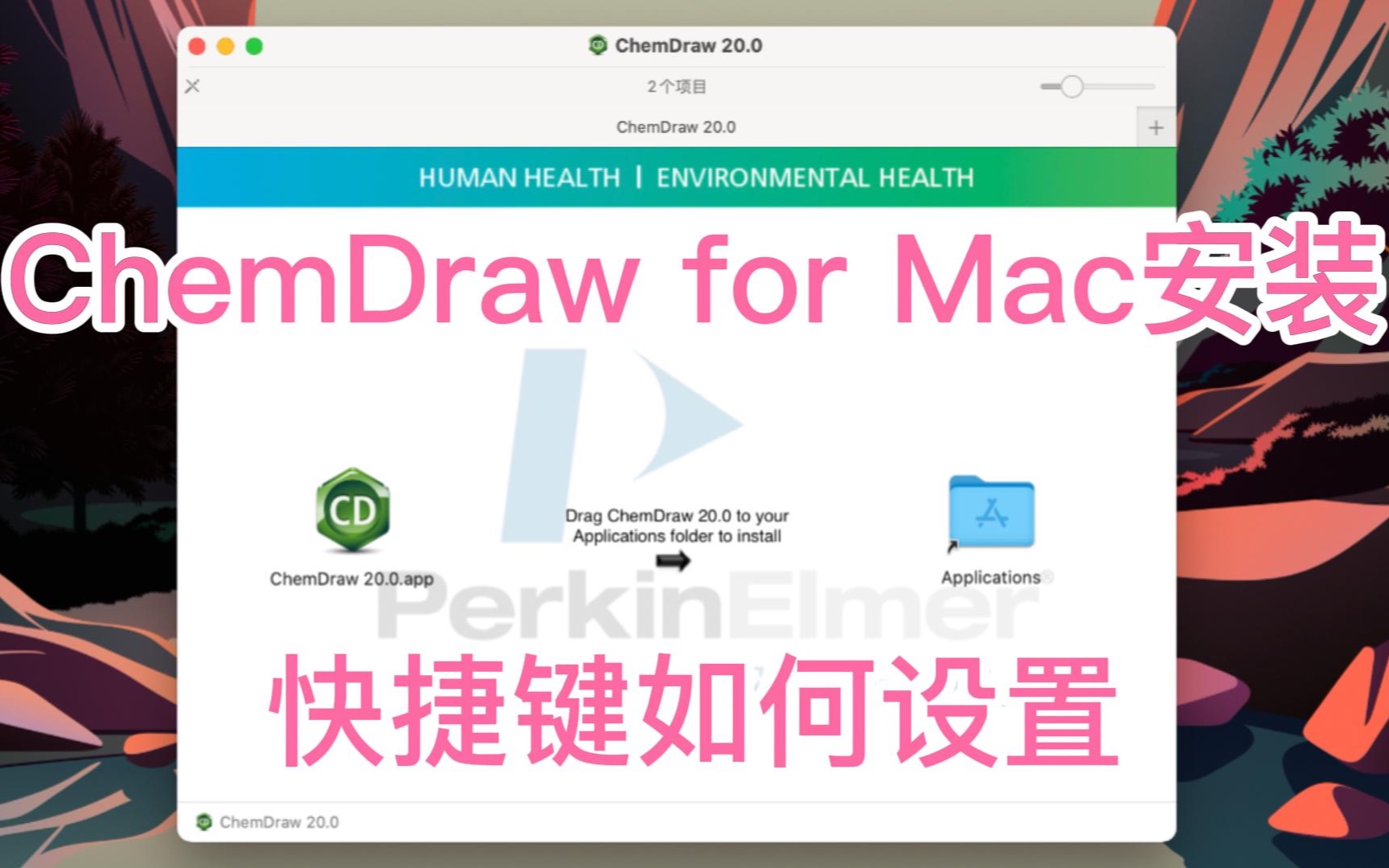 ChemDraw20 for Mac安装教程及快捷键设置