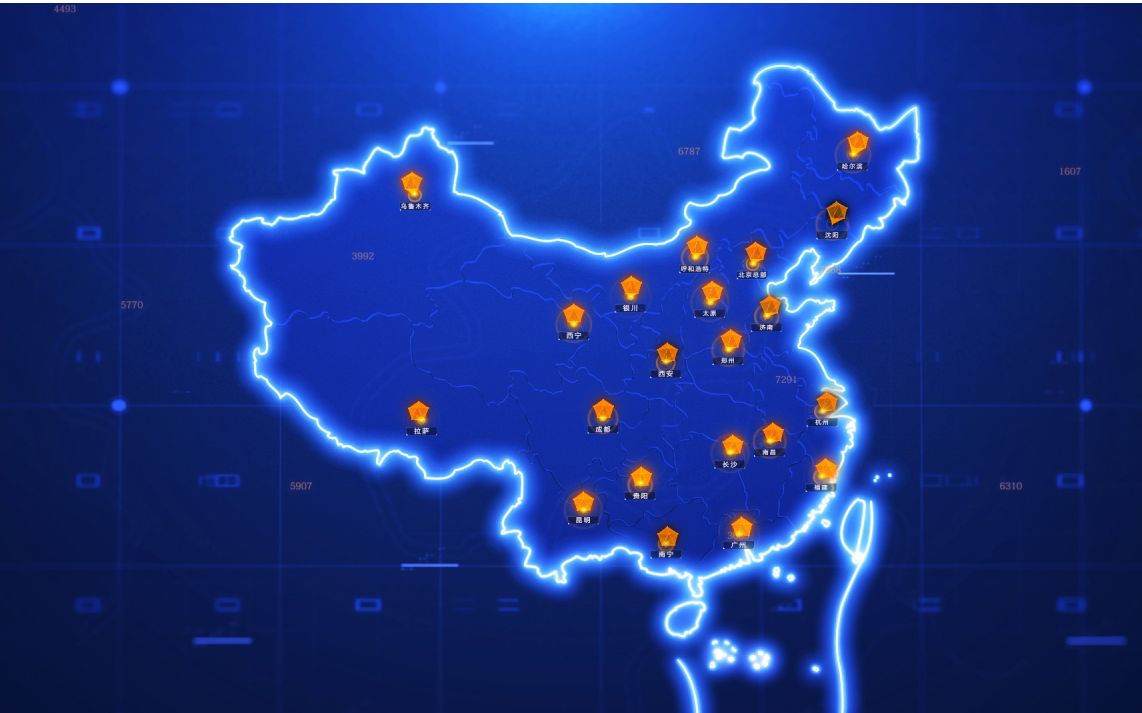 ...山西地图公司分布模板5118943【下载本模板和教程关注微信公众号...
