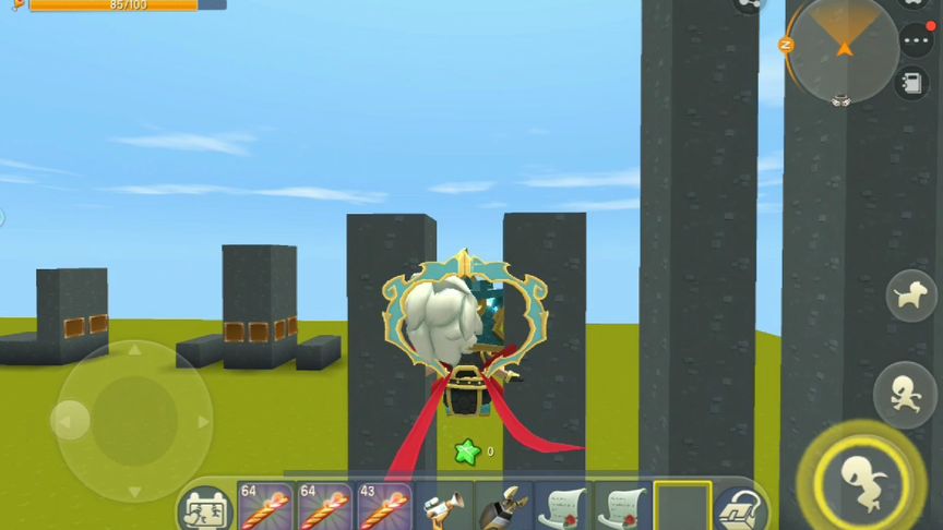 迷你世界:手机版普通重力回墙百段跳,我就问问还有谁?