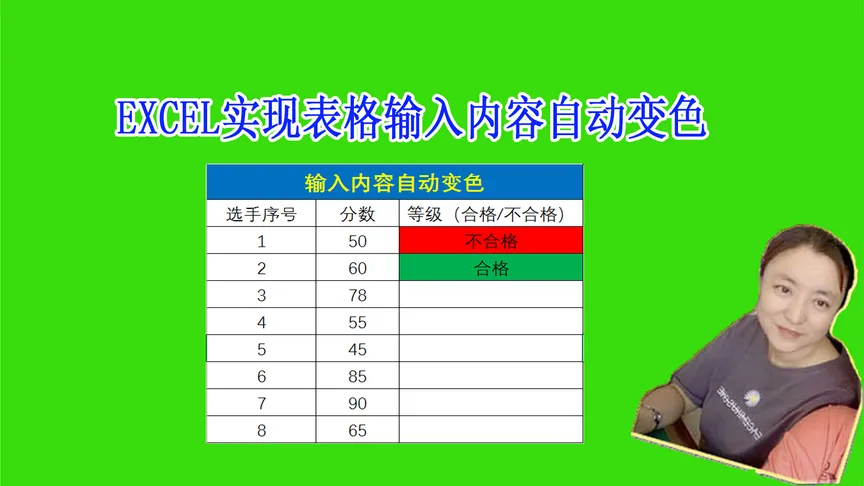 EXCEL表格实现输入内容自动变色,超实用的小技巧!一看就明白
