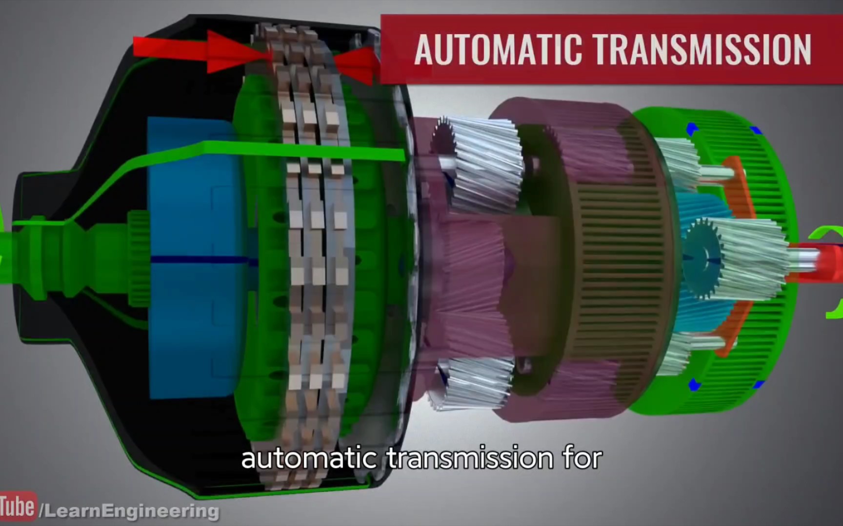 自动变速器工作原理3D展示~