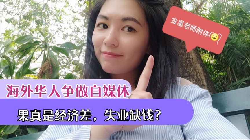 海外华人争做自媒体,果真是失业了缺钱日子不好过?