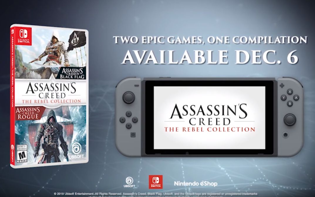 爱德华船长回来了!《刺客信条:黑旗/叛变》即将与于年末登陆Switch平台