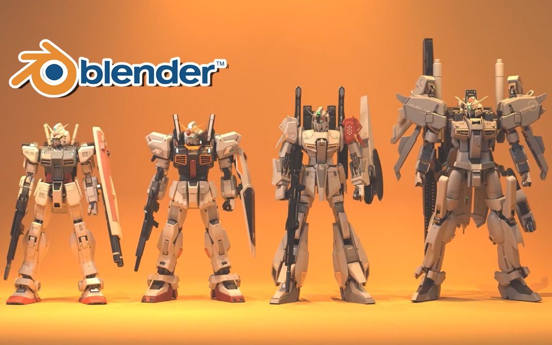 【Blender】珍藏高达3D建模教程!英译中熟肉(Part-2)