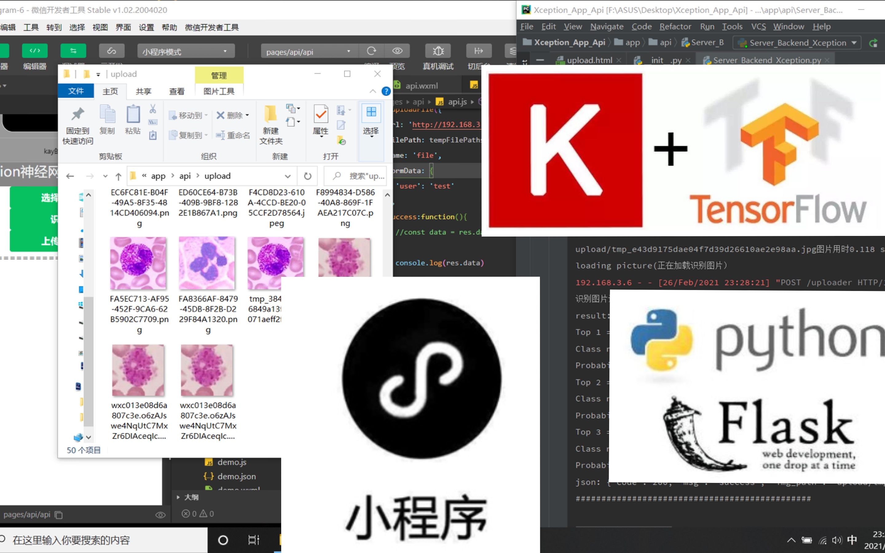 【附源码】(小程序+Flask+Xception)利用Python搭建自己的深度学习小...