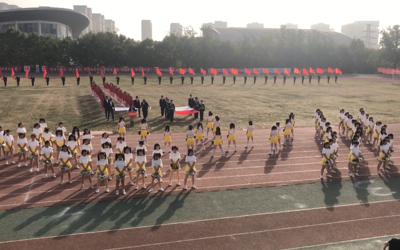 【运动会开幕式】【yes ok】2020年江苏师范大学校运会开幕式文学院...