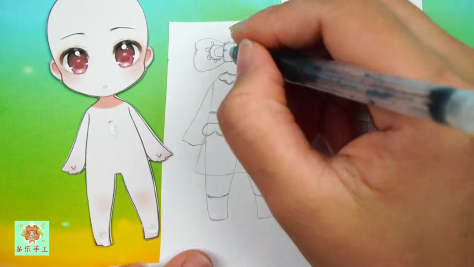 精灵梦叶罗丽手工贴纸,卡通菲灵仙子纸娃娃手绘教程 2