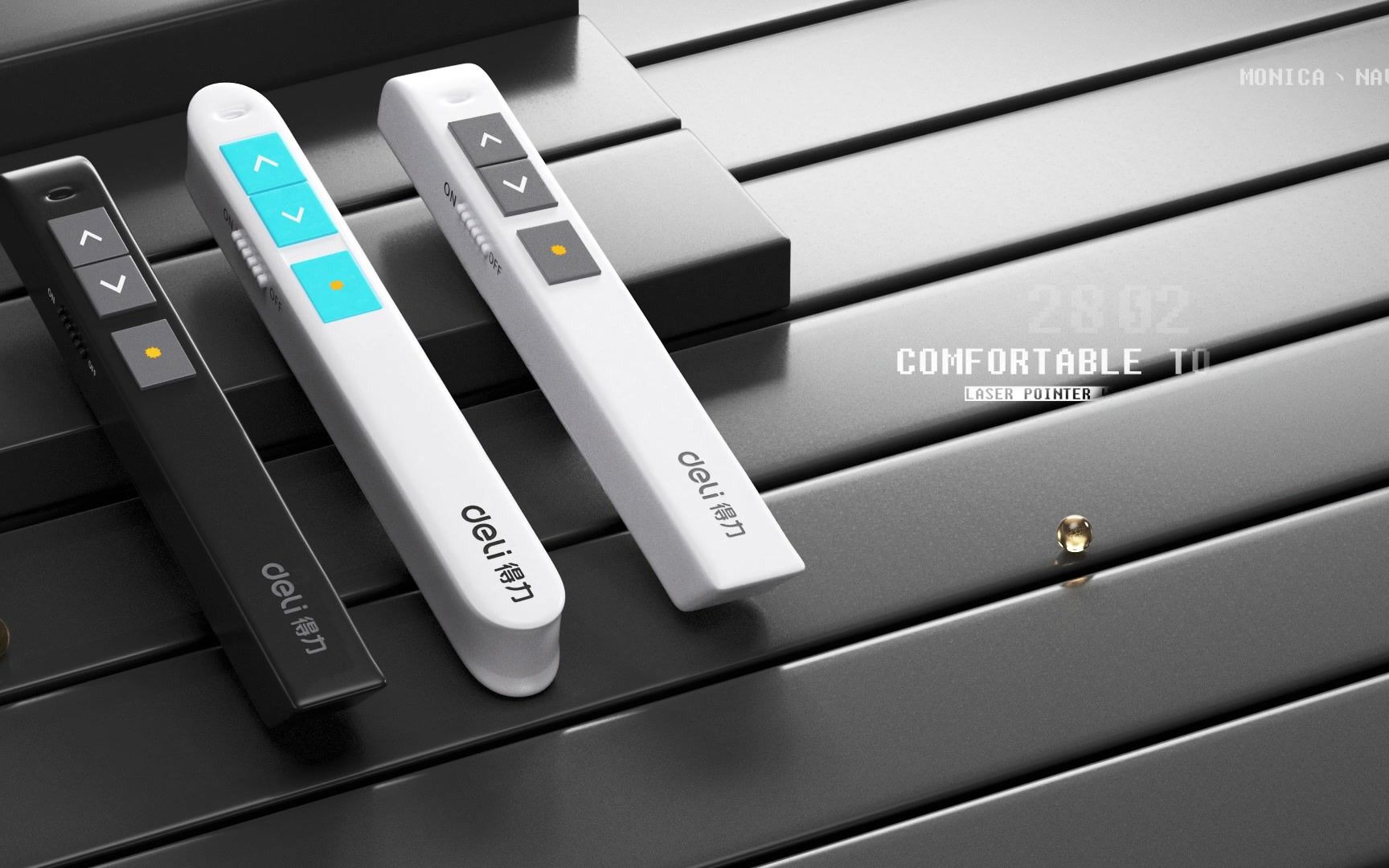 【deli激光翻页笔 】产品动画展示