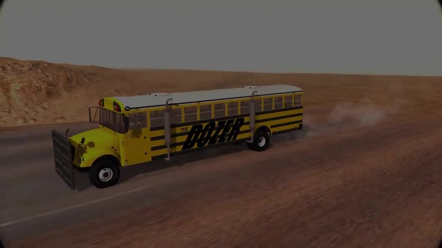 汽车模型实验:在长沙漠公路上测试交通工具