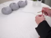 羊绒围巾编织-如何3股编织方法