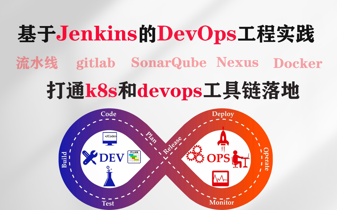 【DevOps教程】基于Jenkins的DevOps工程实践,打通k8s和devops...