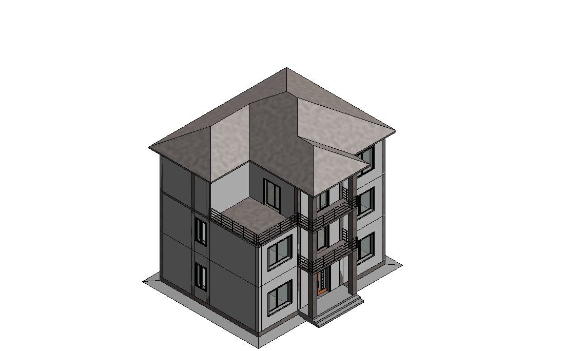【BIM】2021年第二期1+X初级实操题(三)别墅