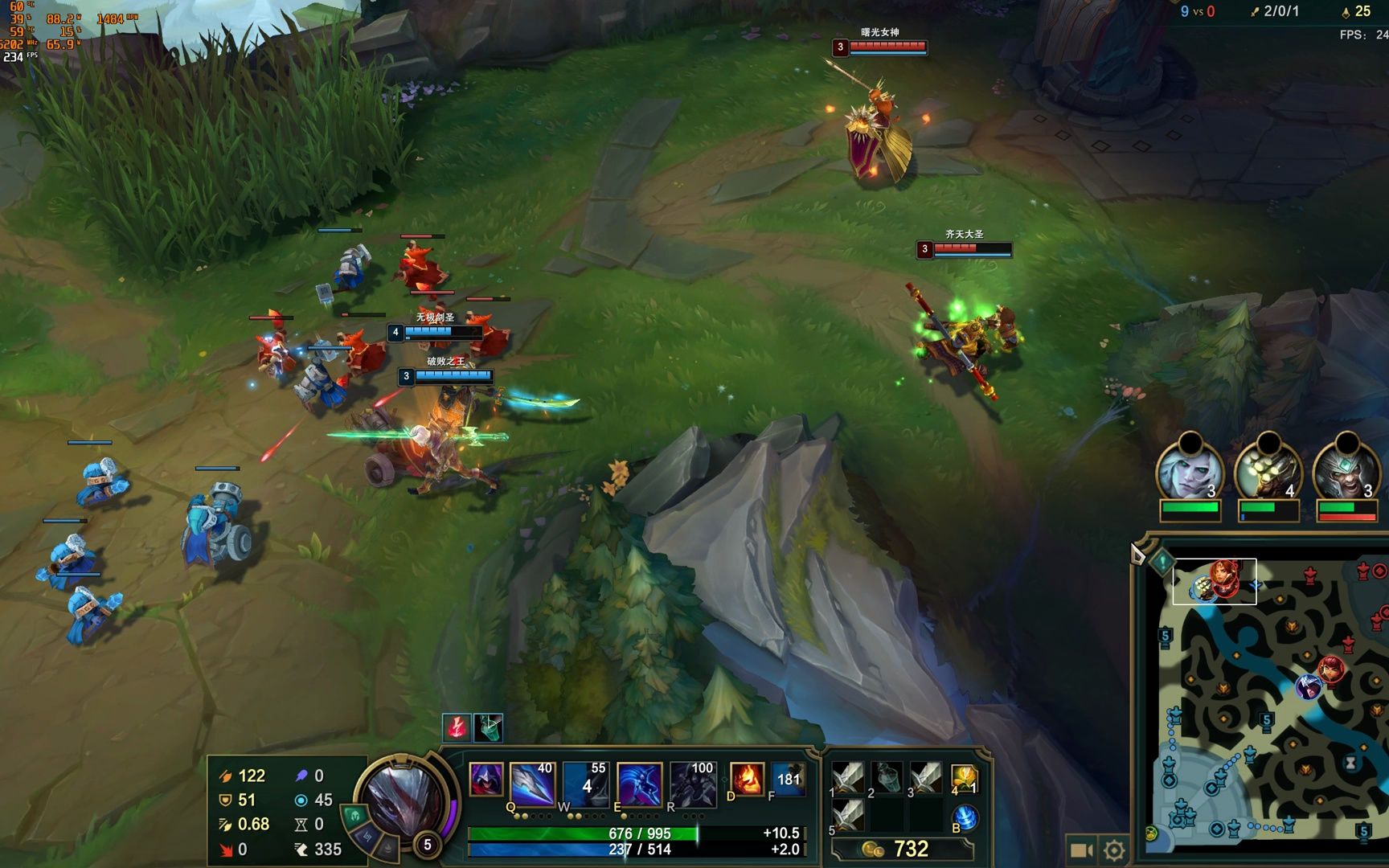 2k最高画质LOL i5 13600kf+3060