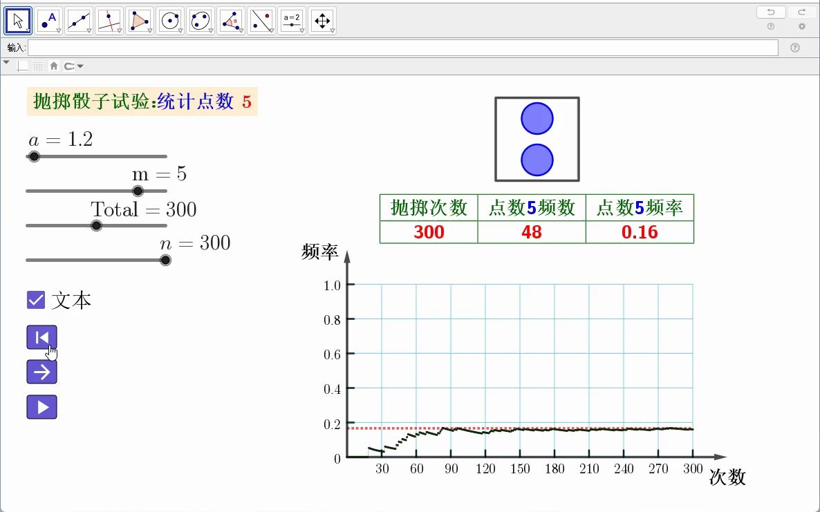 抛掷骰子试验,完美版