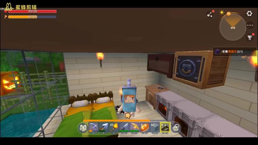 迷你世界单人生存20:我正在挖矿中一不小心点了传送卷轴啥玩意?