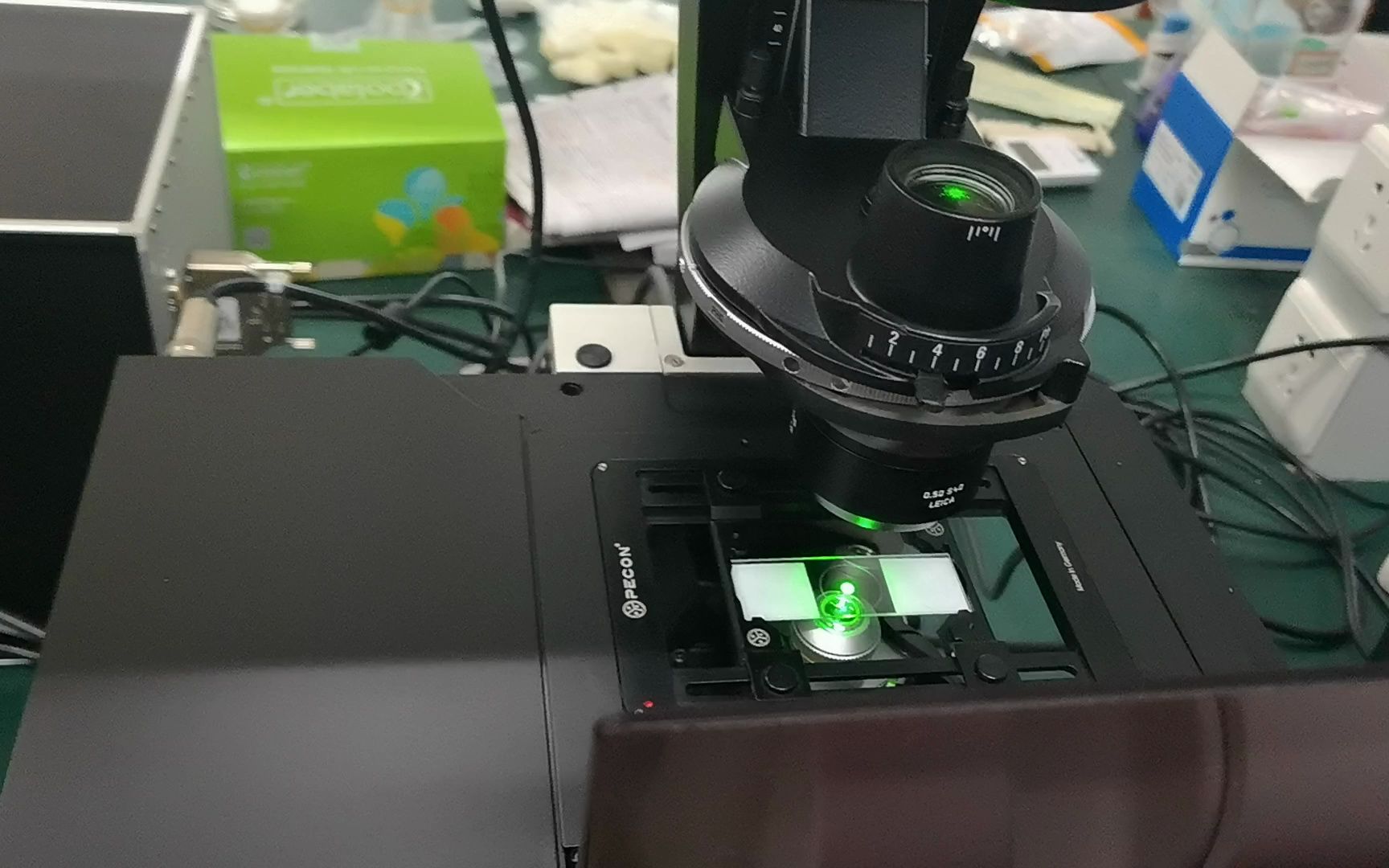 leica倒置荧光显微镜操作培训