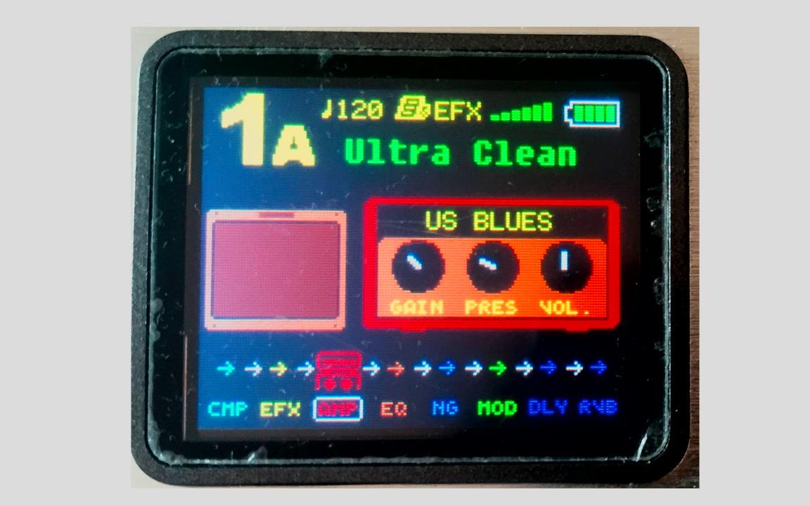 2教学 NUX MG100 小天使电吉他效果器音箱模拟介绍 调音色参数