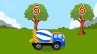 工程车超能英雄 第28集 工程车卡车教你学数学,认识行和列